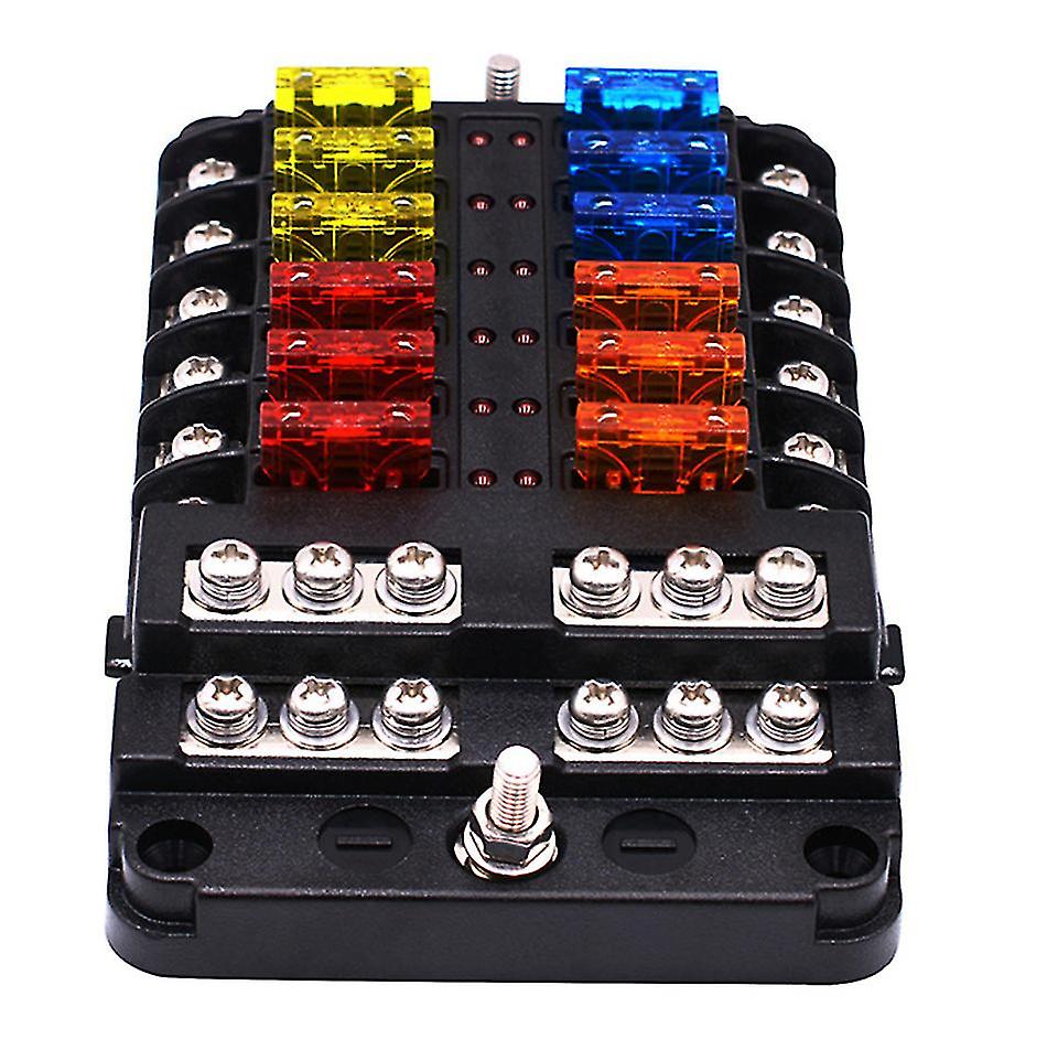 Plug-in car fuse box with led indicator for cars, off-road vehicles ...