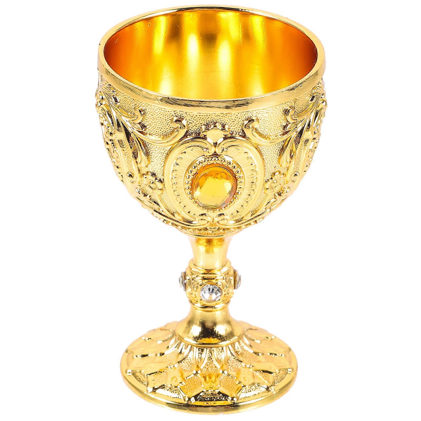 European Style Wine Cup Small Liquor Cup Vintage Metal Cup Engraving ...