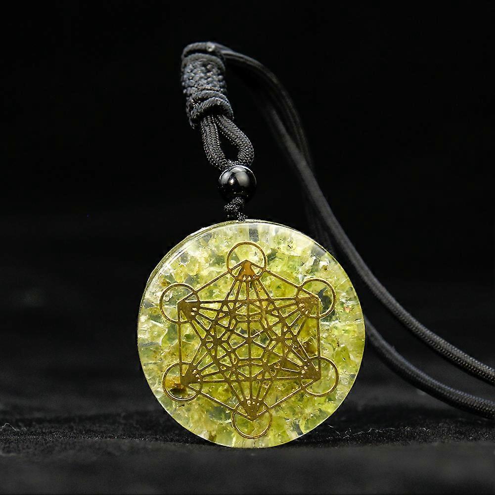 Orgonite Metatron Cube Pendant Necklace Om Energy Healing Crystal ...
