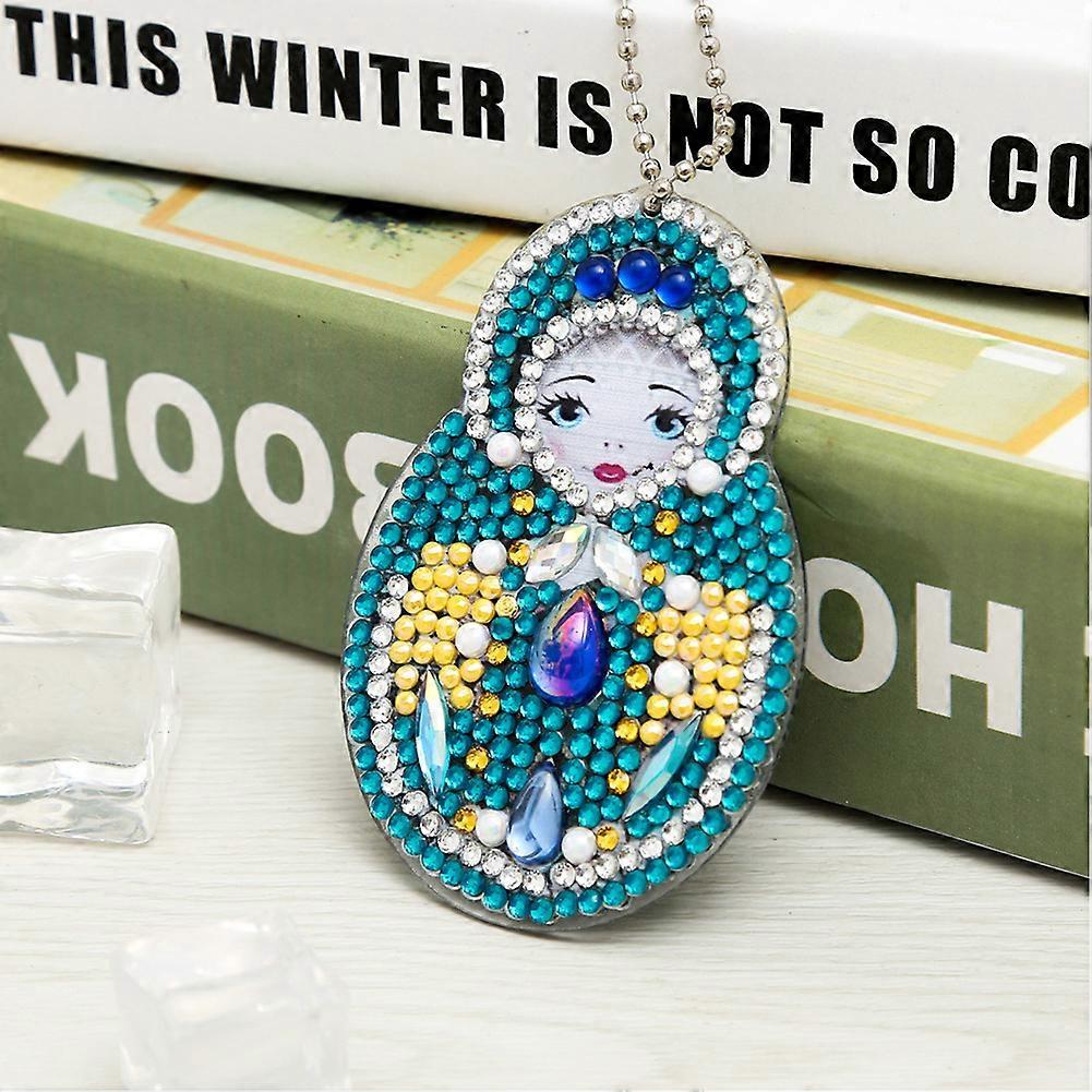 Diamond Painting Keychain DIY Cartoon Doll Pattern Full Diamond Key ...