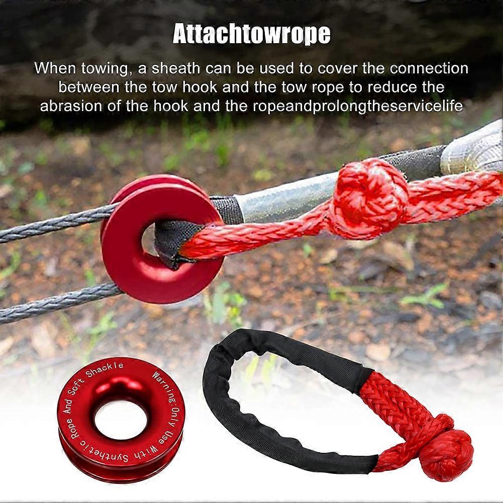 Winch Snatch Recovery Ring, Synthetic Winch Rope, Snatch Ring Soft ...