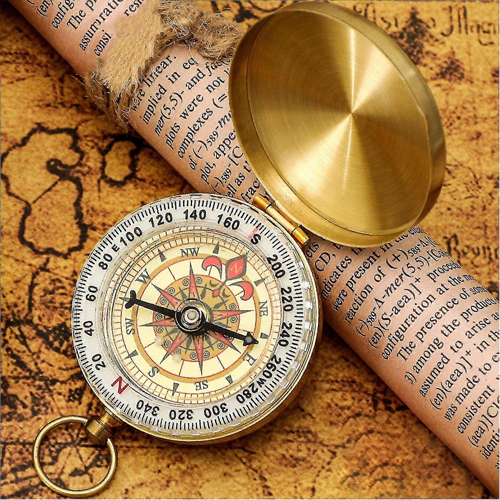 Compass, Metal Camping Compass, Pocket Compass, Waterproof Compass ...