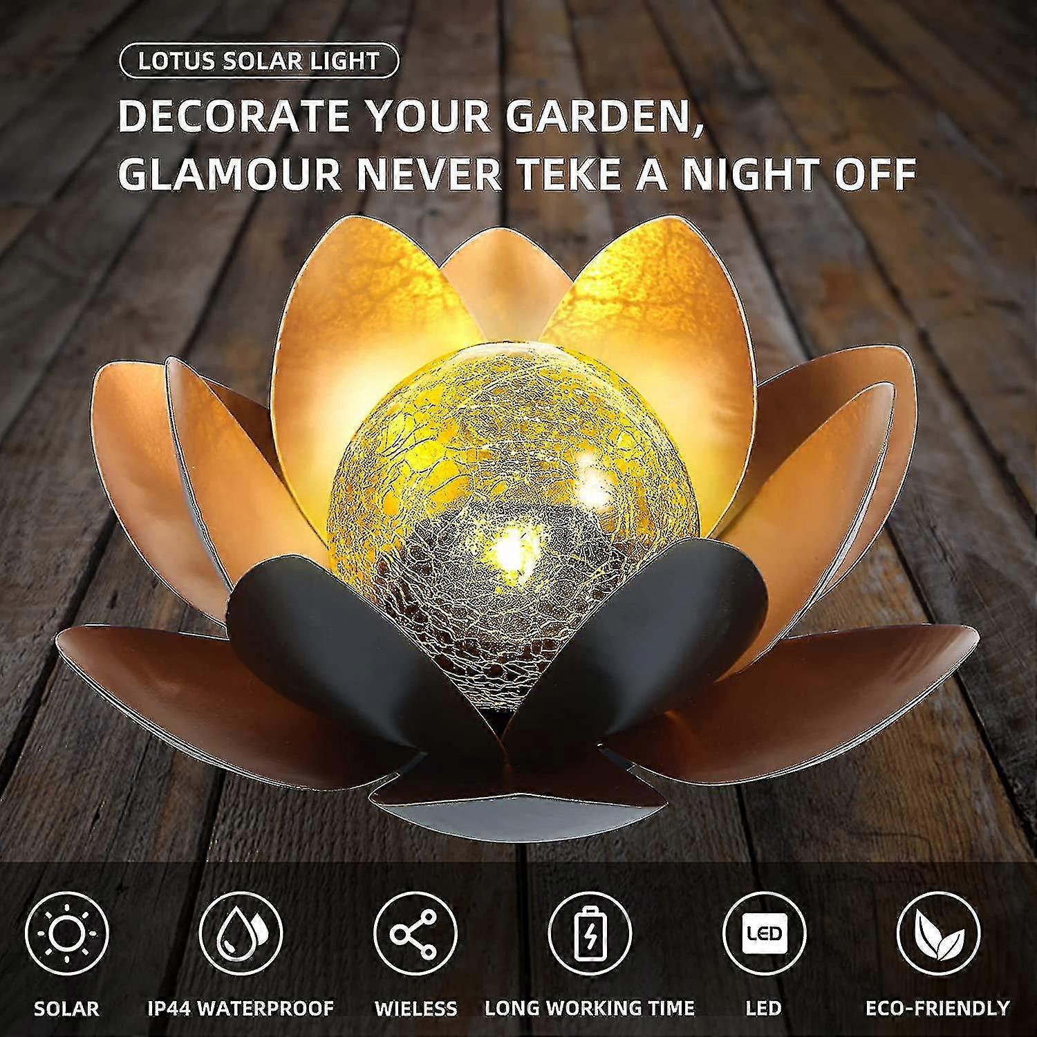Garden Solar Lamp Decoration Solar Lotus Led Solar Lotus Lamp Lamp Lamp ...