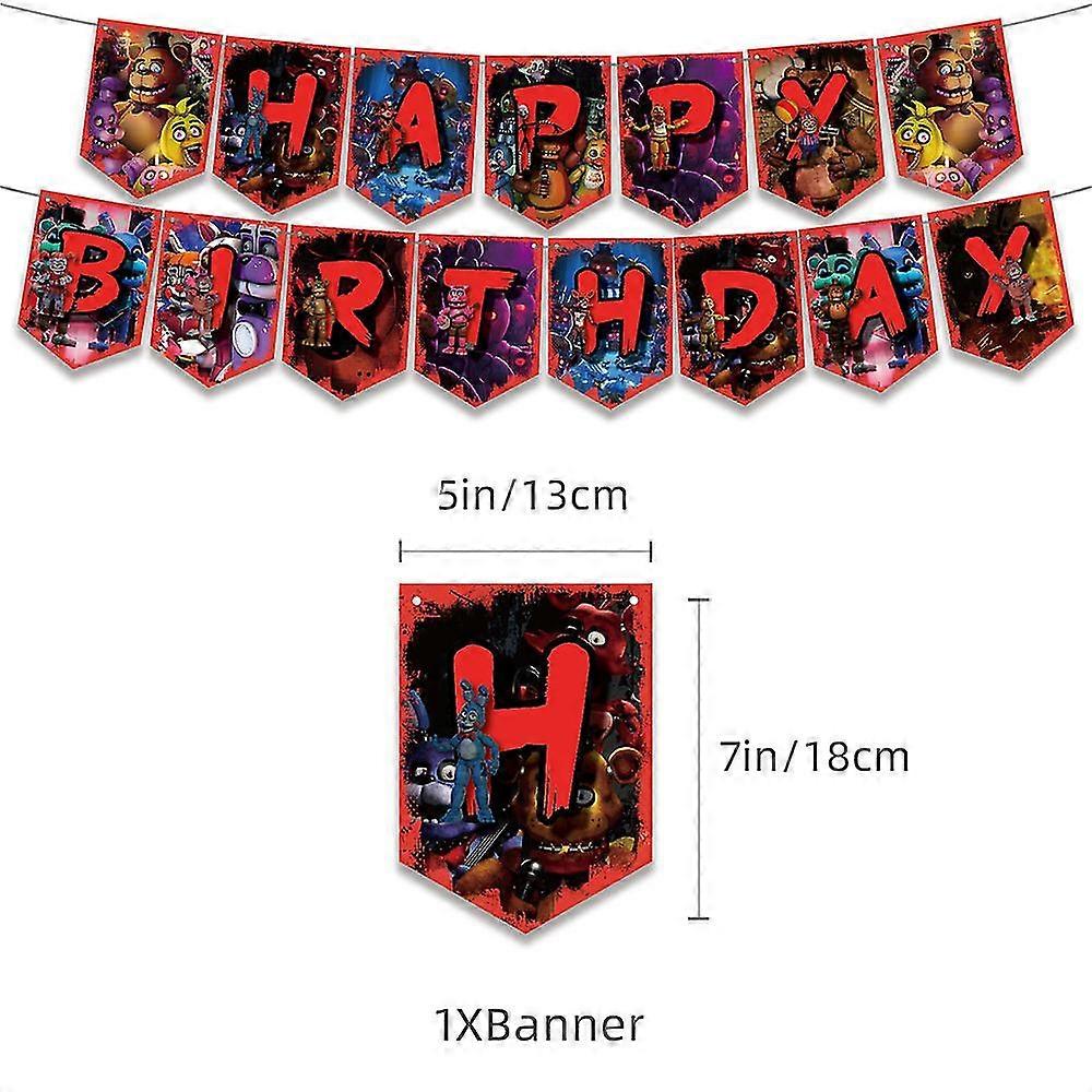 Fnaf Five Nights At Freddy's Birthday Party Decorations Horror Game ...