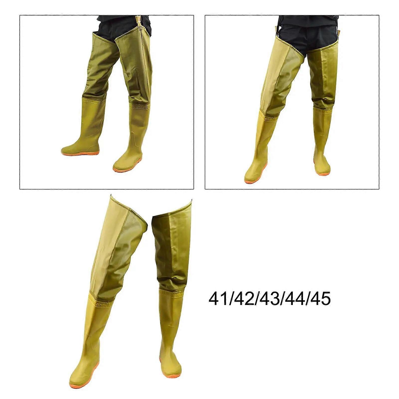 Hip Waders Waterproof Hip Boots Rain Boot Thigh Waders for Men Women ...