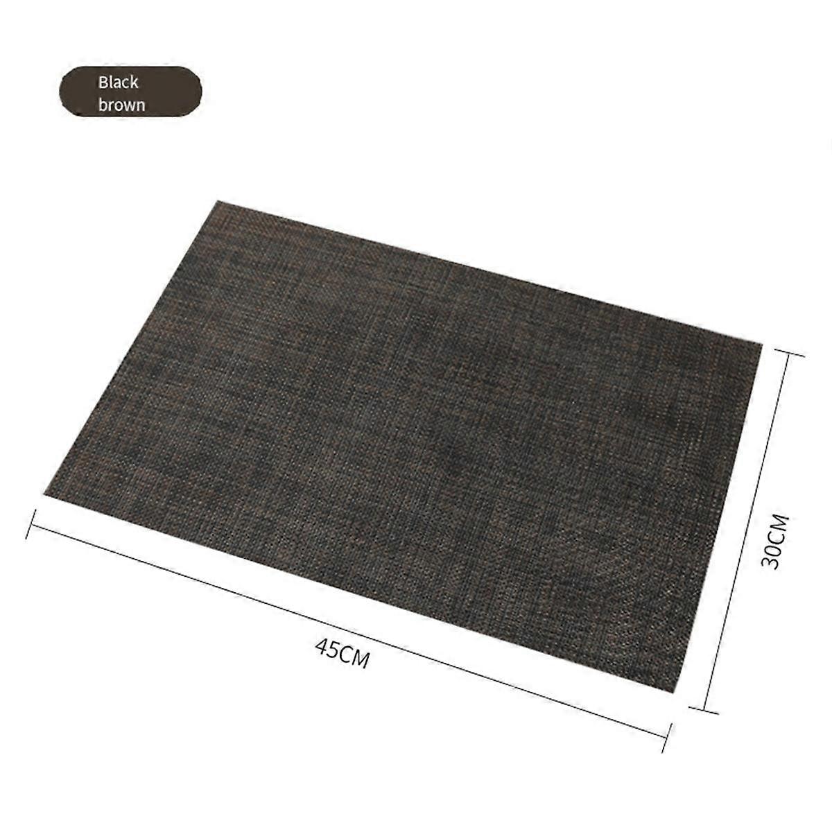 Placemats Set of 6 Washable Wipeable Place Mats for Kitchen Table Heat ...