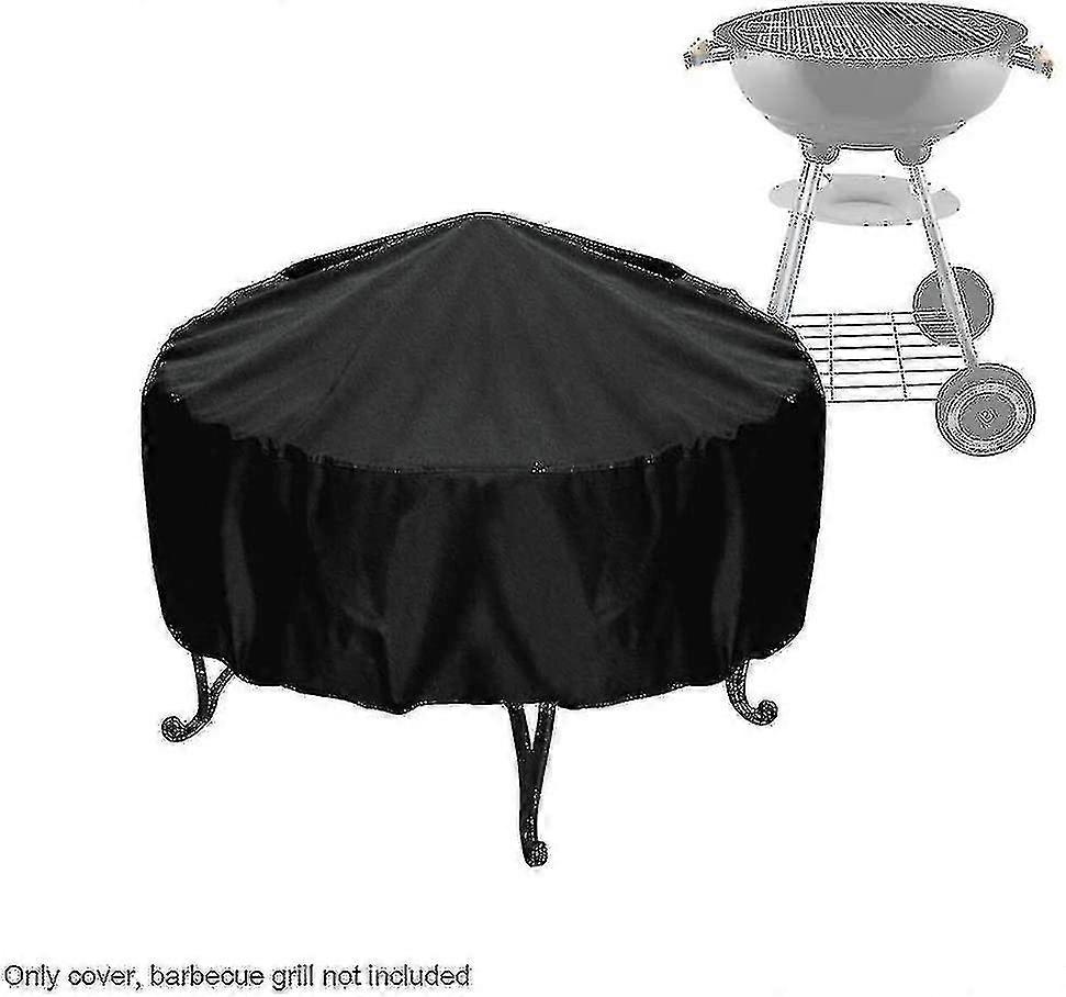 Bbq Cover, Round Barbecue Cover Waterproof Heavy Duty Kettle Bbq Cover ...