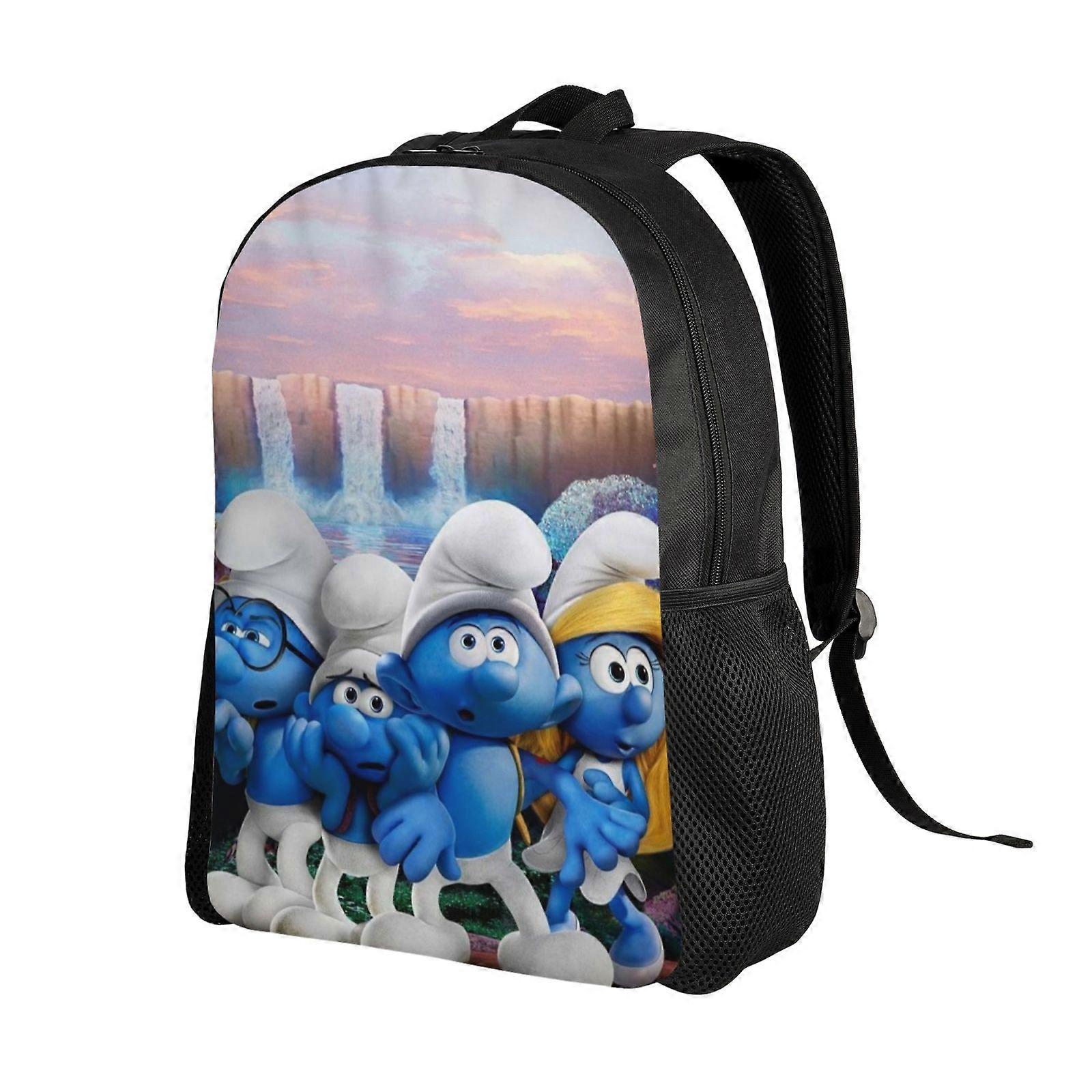 The Smurfs (14) School Backpack Kids Bookbag Large For School Office ...