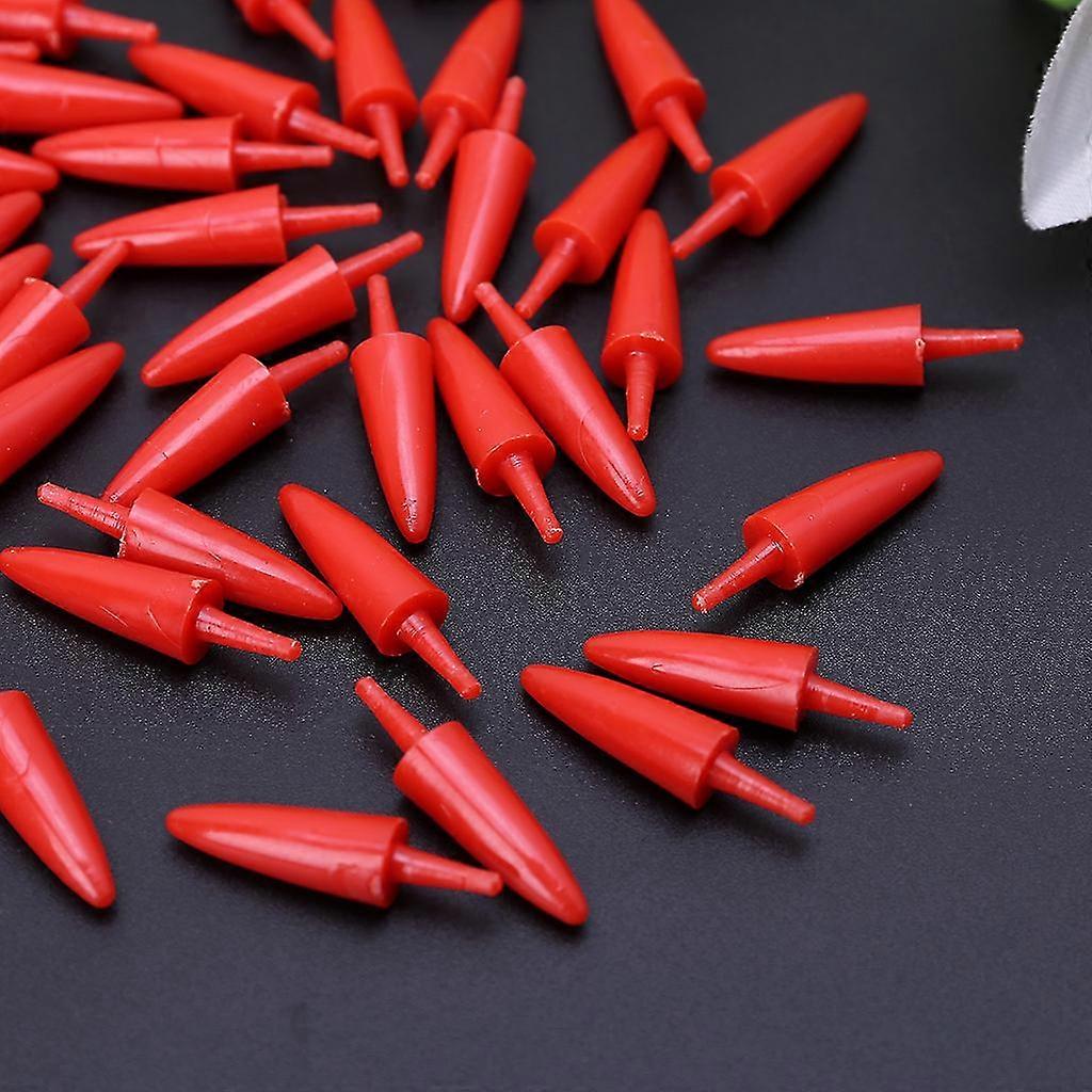 50pcs 12x23mm Plastic Diy Snowman Nose For Handmade Craft Children Kids ...