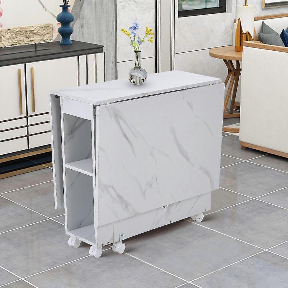 Versatile Expandable Dining Table Set - Drop-Leaf Table with Storage ...