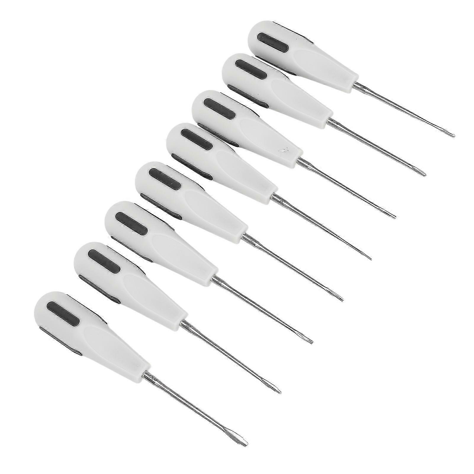 8pcs Dental Elevator Stainless Steel Surgical Root Extraction Luxating ...