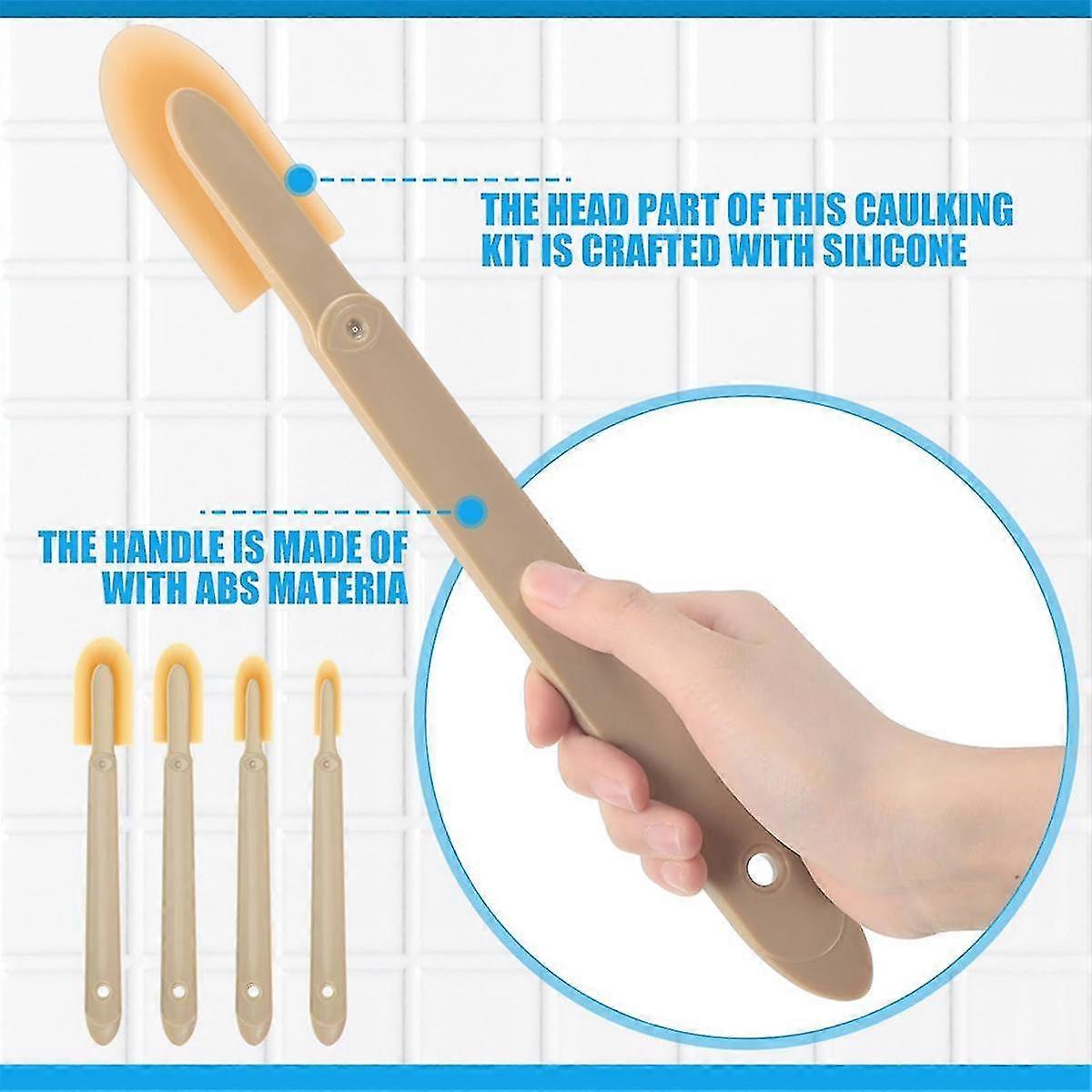 4 Set Rubber Caulking Tool Silicone Caulking Caulk Finishing Tool ...
