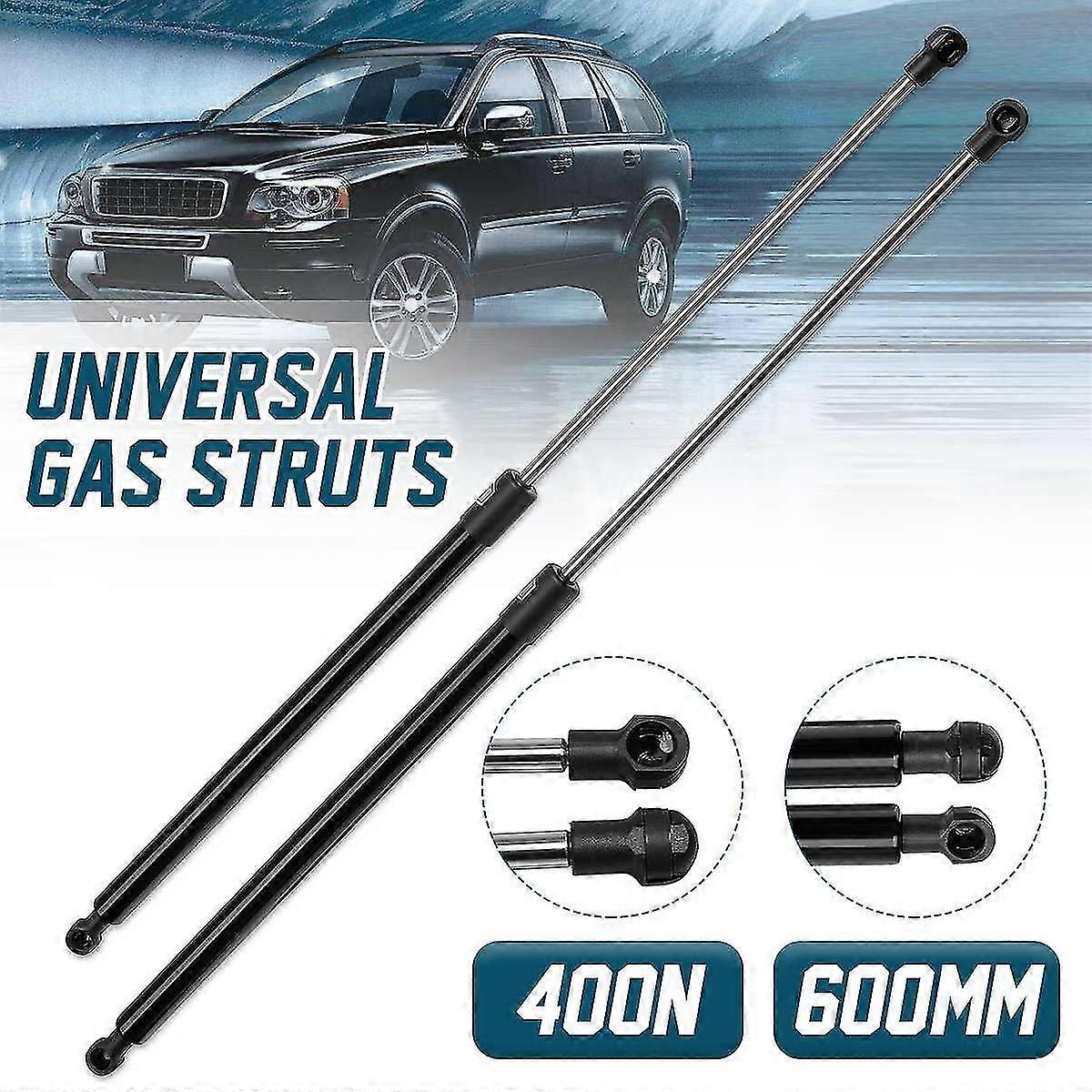 2x Universal 600mm 400n Car Front Hood Cover Struts Rear Trunk Boot ...