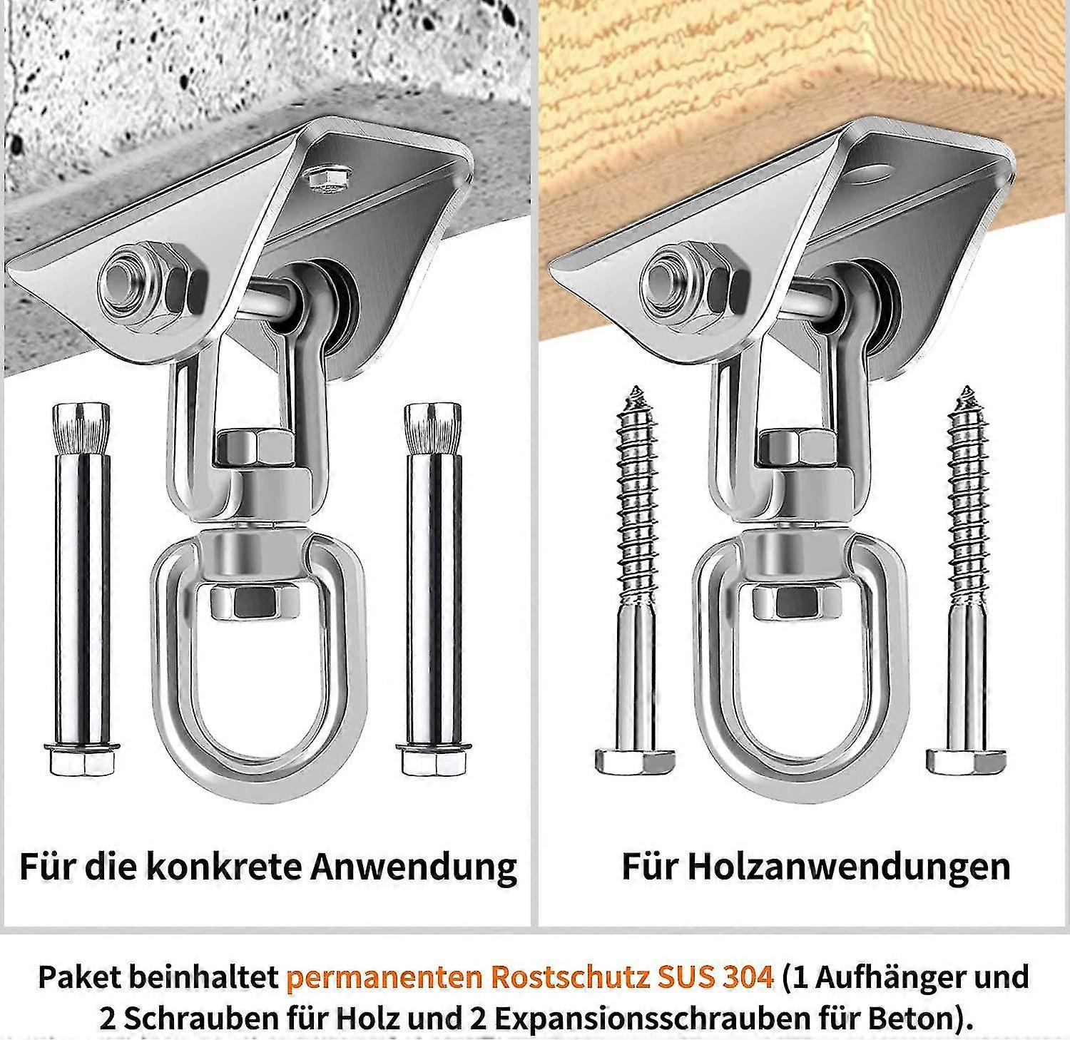 Hook 180 Swing, Stainless Steel Heavy-duty Ceiling Installation Up To ...