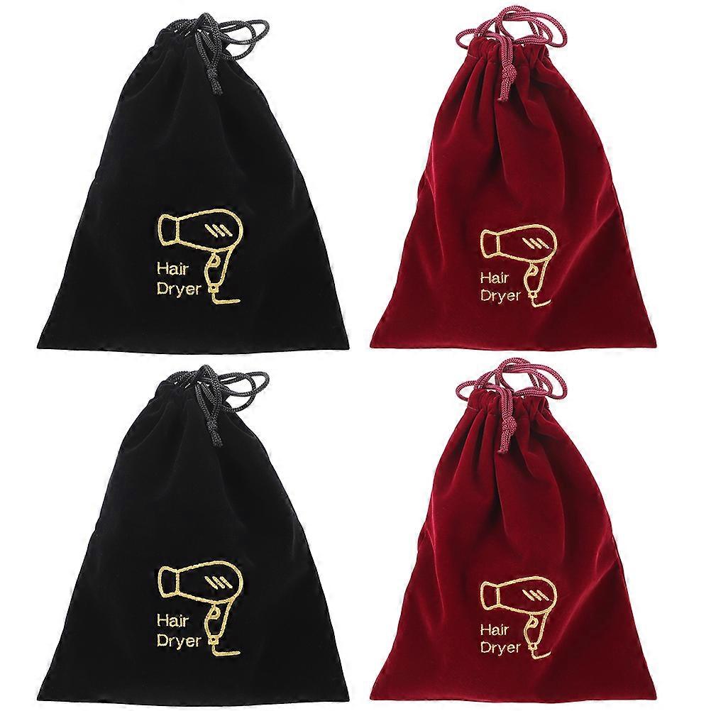 4pcs Travel Hair Dryer Drawstring Bags Hair Dryer Storage Pouches ...