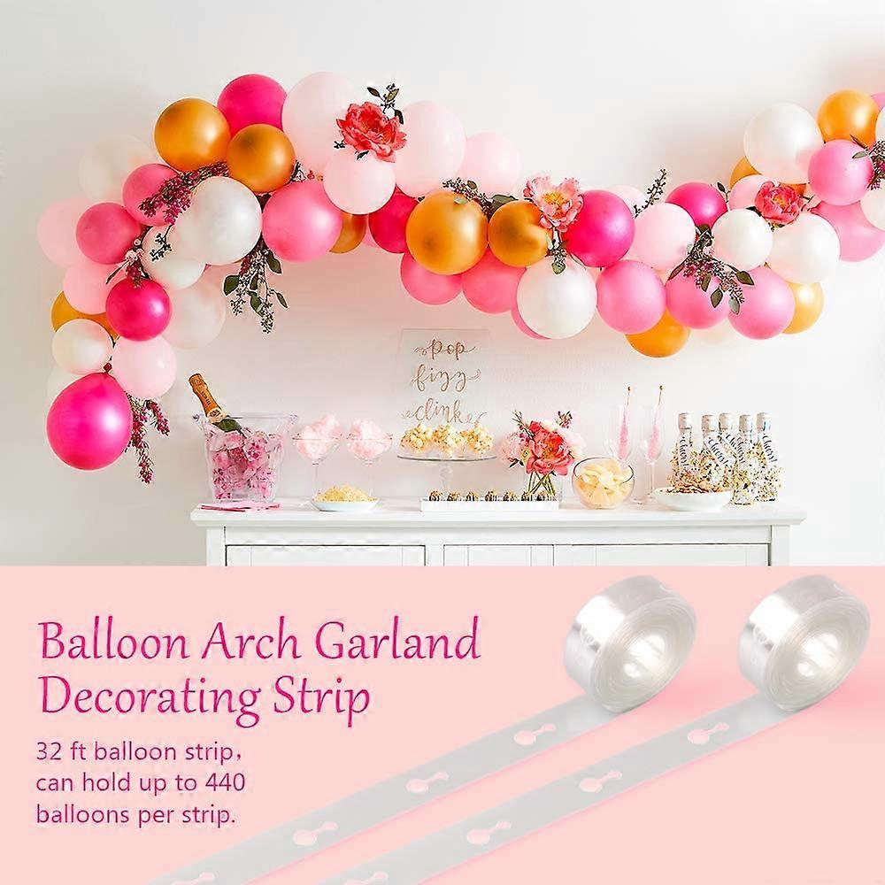 Balloon Arch Garland Decorating Strip Kit - 64 ft Ballon Tape Strips ...