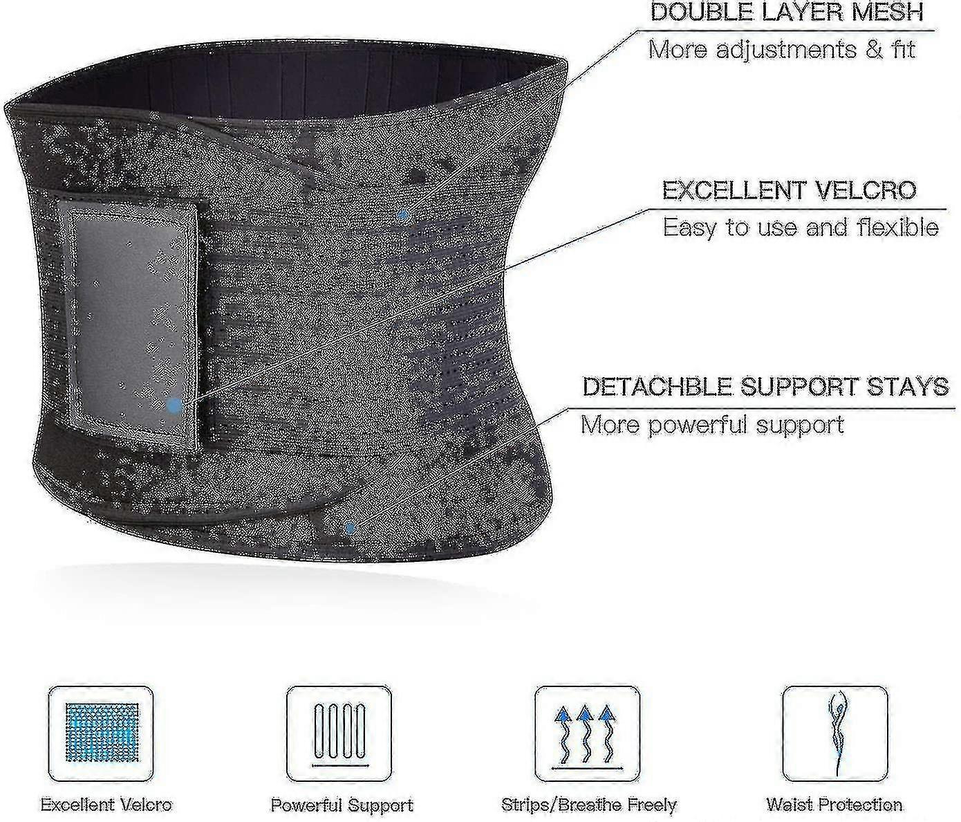 Lower Back Brace Pain Relief - Double Pull Lumbar Support Belt For ...