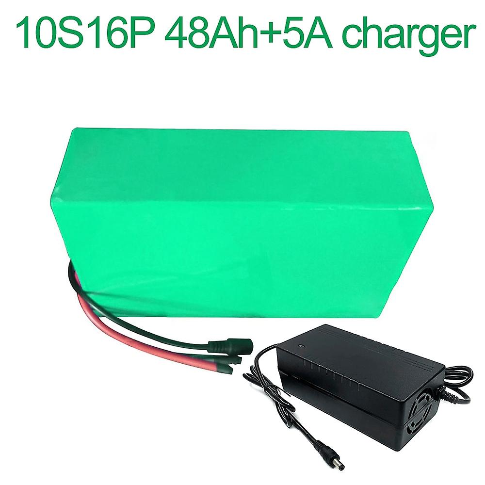 Battery With Charger 5a 48ah 36v 42v Li-ion 18650 Rechargeable Electric Bicycle E-bike Ebike ...