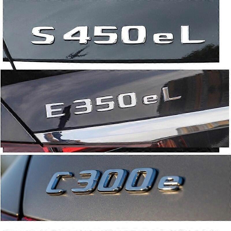 Gloss Black Letters Emblems for Mercedes Benz Energy Plug-in Hybrid ...