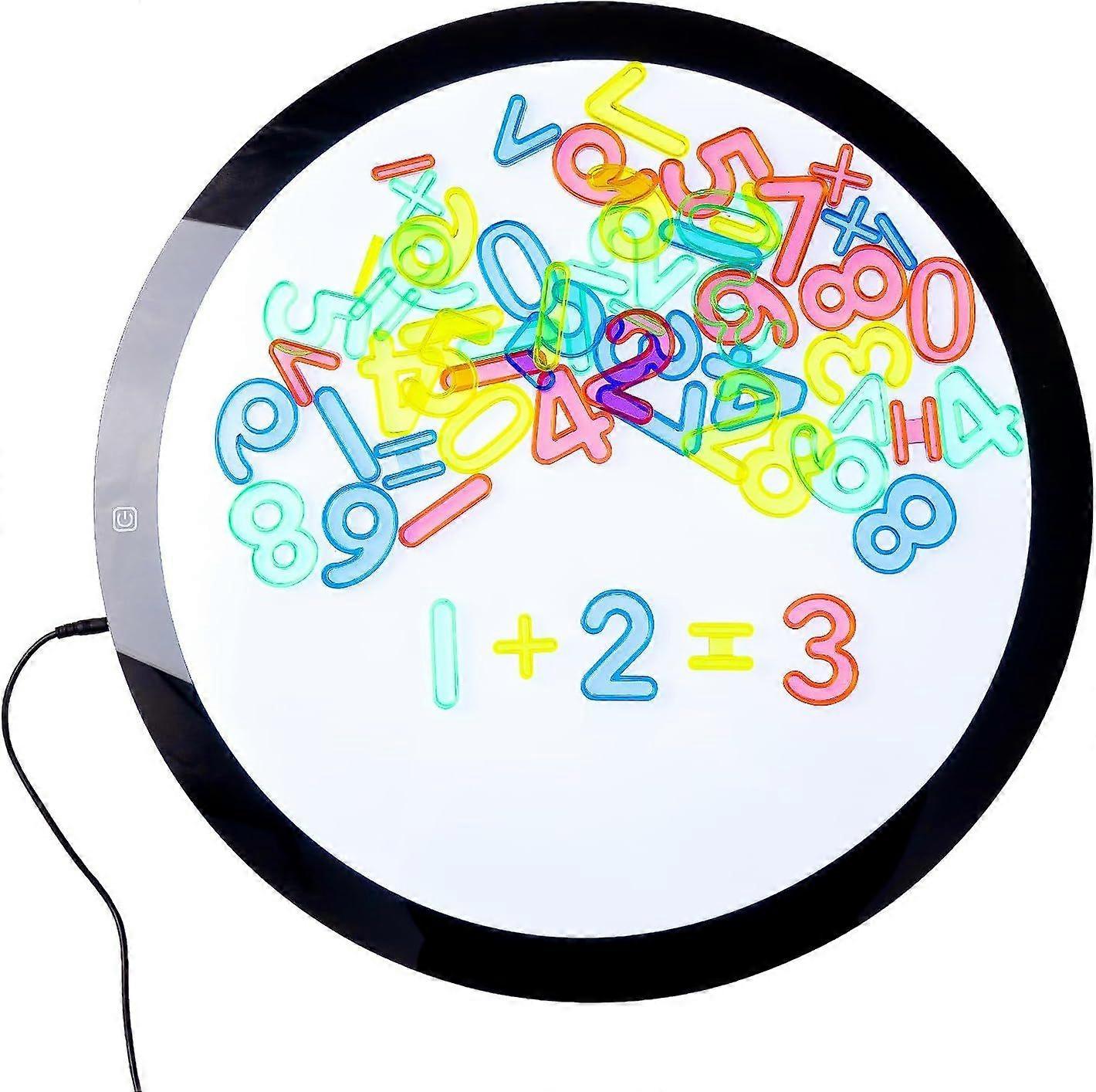 SBSG 48 Pcs Translucent Numbers Light Table Toys, Manipulatives and ...