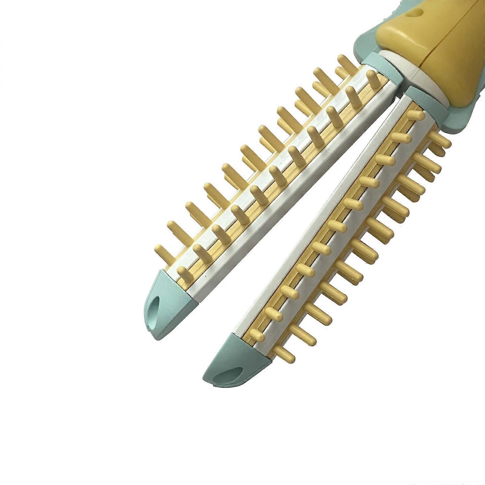 Curling Iron Heated Round Brush Antiscald Mini Curling Brush For Short ...