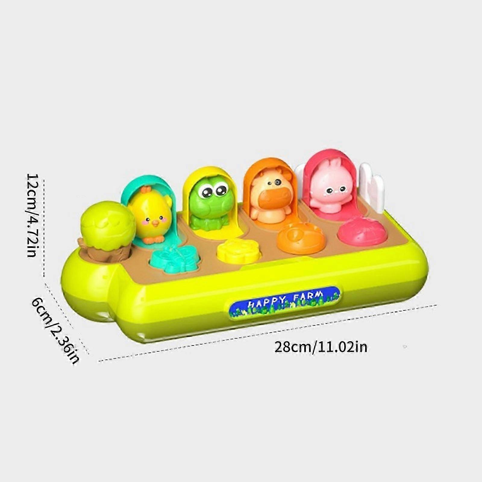 Toddler Educational Push and Popup Cognition Toy Children Plastic Hide ...