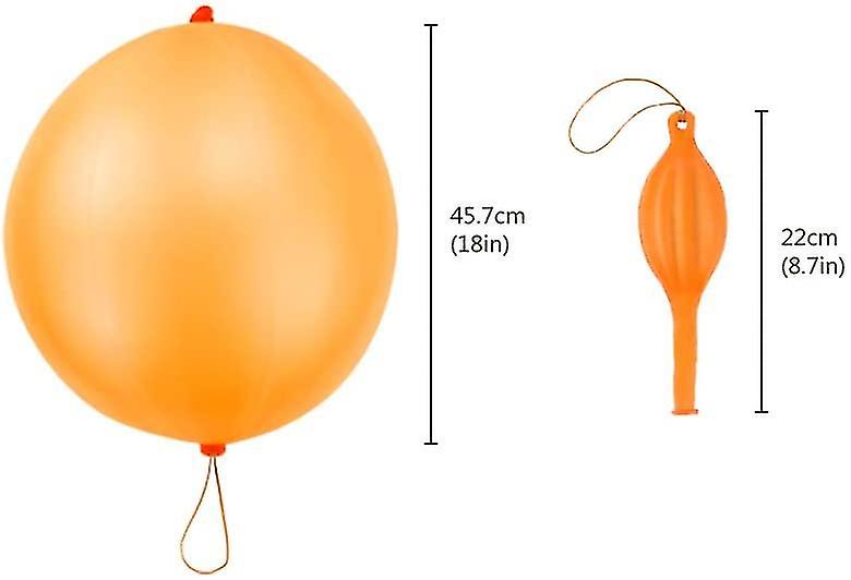 50pcs Punch Balloons Party Favors, Bounce Balloons With Rubber Band ...