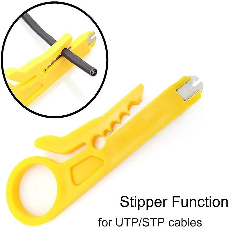 Punch down tool kit with 110 bk blade network wire stripper for rj11 ...