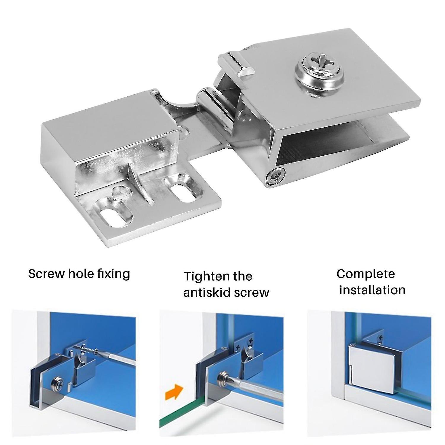 4 Pack Glass Door Hinges Glass Cabinet Door Hinge Glass Wine Cabinet ...