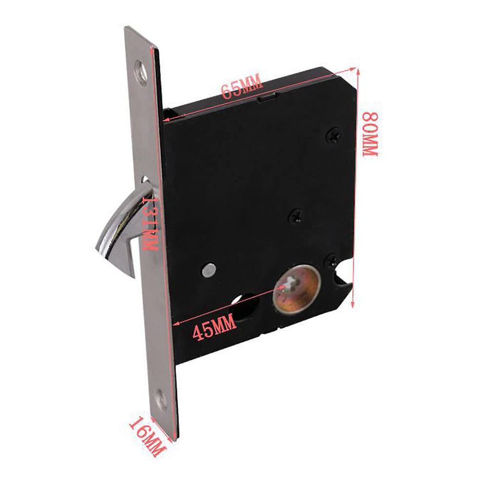 Invisibles Squared Sliding Door Lock Easy Installation Zinc Alloy Hook ...