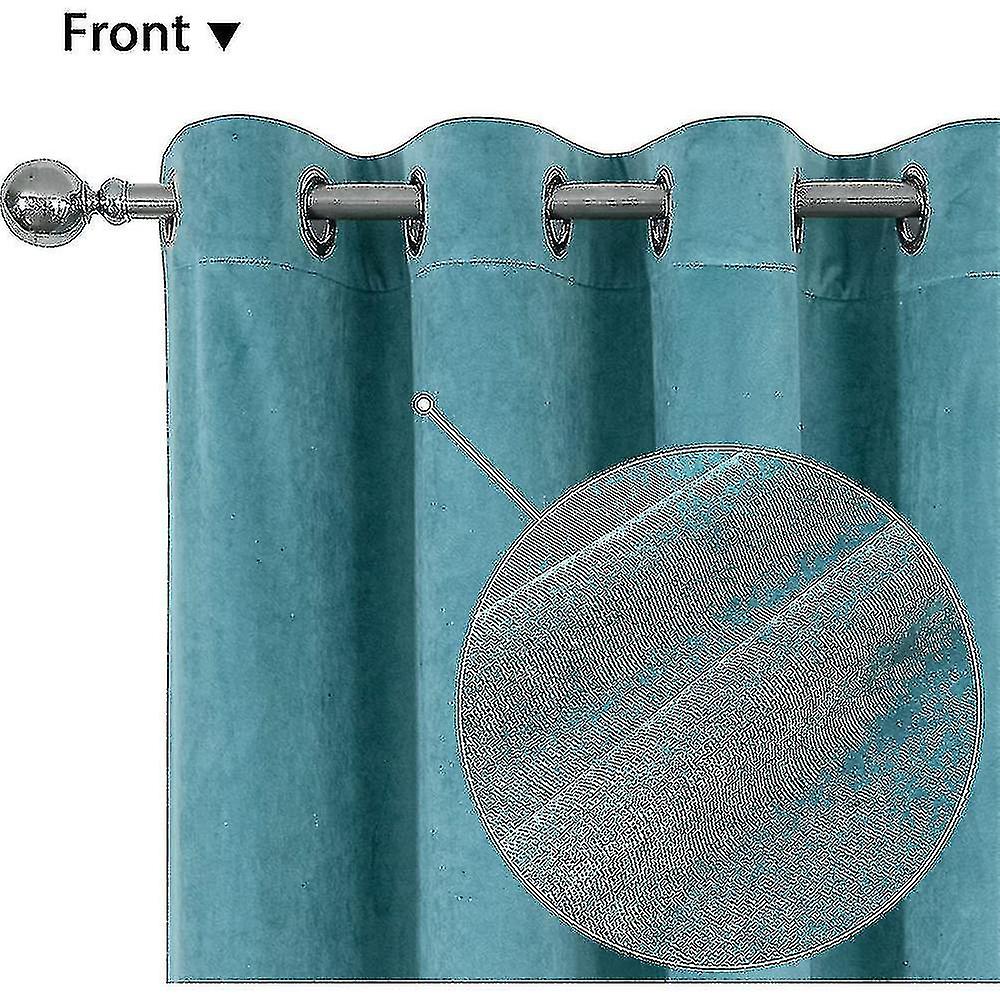 Luxury Thermal Insulated Drapes Thick Solid Living Efficient Blackout ...