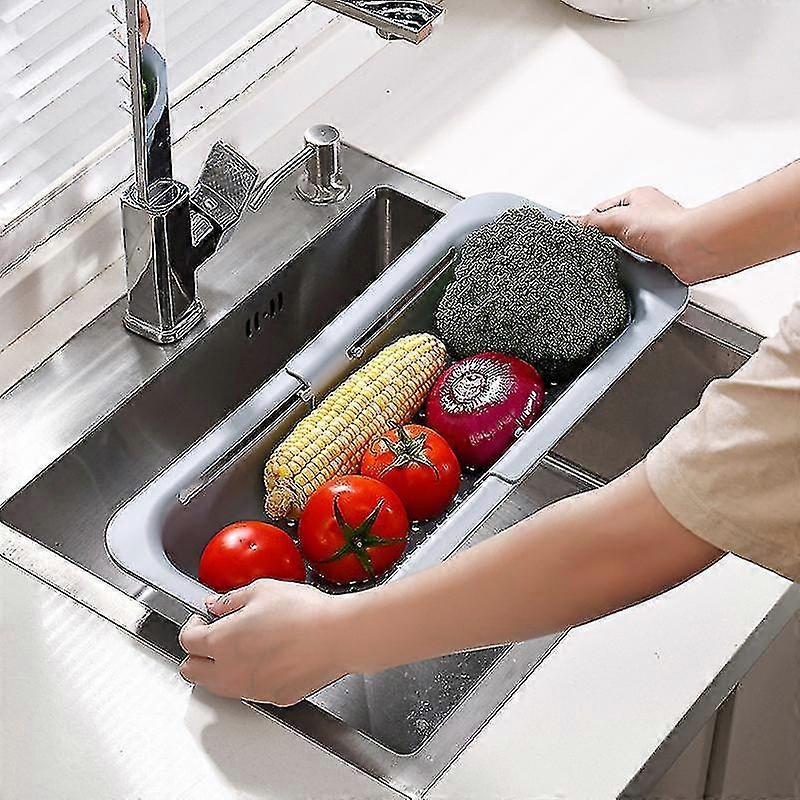 Black Over The Sink Hanging Colander - For Washing Vegetables And Fruit ...