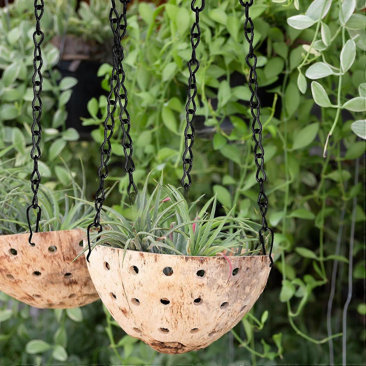 2 Pcs Black Hanging Chains - 9.5 Inch Metal Chains with Hooks for ...