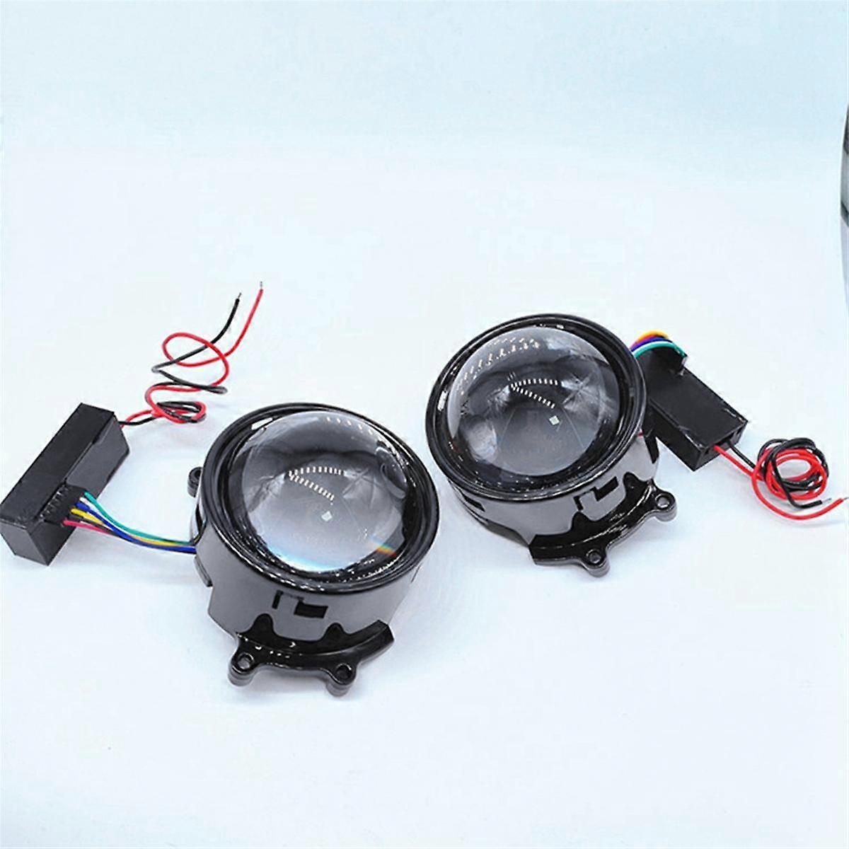 2pieces 3 Inch Devil Eyes Lens Lights for 12v Car WIFI Control Eyes ...