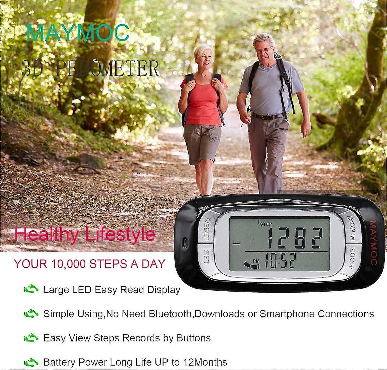 Pedometer for Walking - Tracks steps, kilometres, calories and activity ...