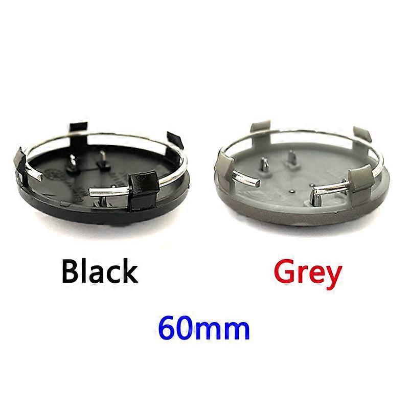 4pcs 135mm 69mm 68mm 61mm 60mm Grey Black Car Wheel Center Caps Rim Hub ...