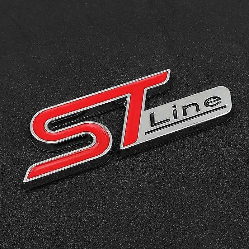 Metal ST Line Sticker Car Front Grill Emblem Trunk Badge For Ford Kuga ...