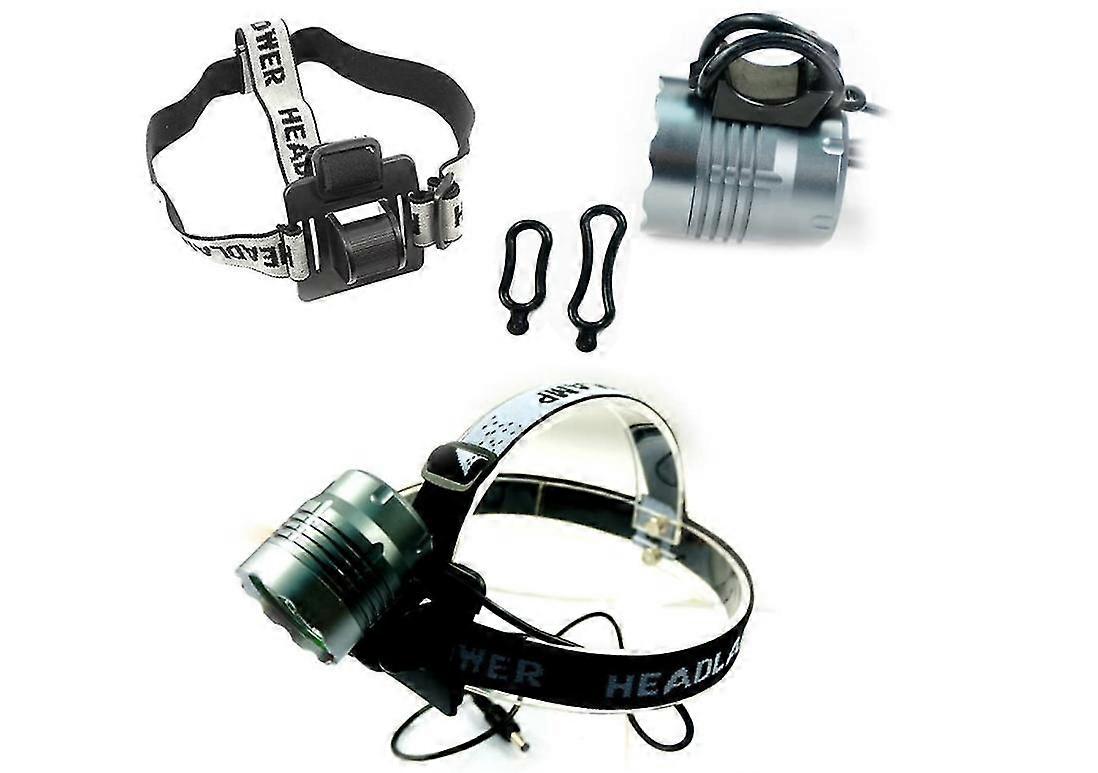 8000LM 5 x CREE XM-L T6 LED Mountain Bike Front Headlight with Rechargeable Battery Pack(Grey ...