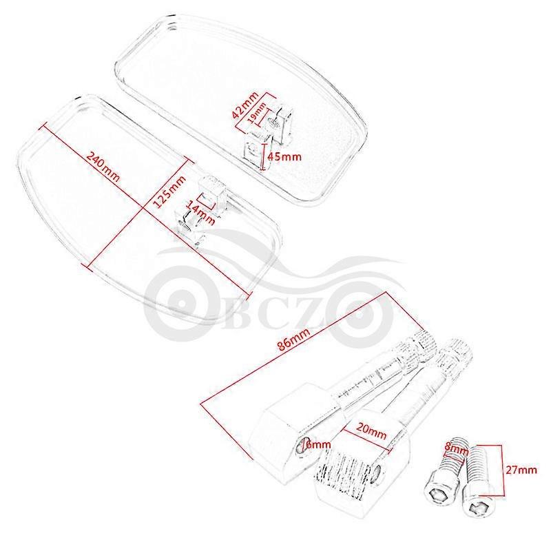 Motorcycle Front Rear Wide Foot Rider Driver Foot Rest Floorboards ...