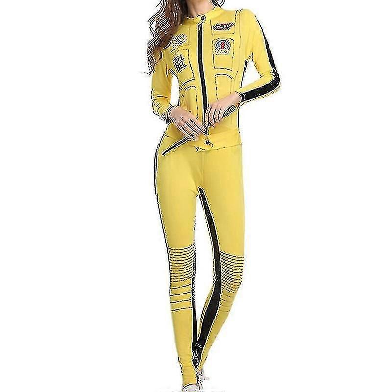 Kill Bill The Bride Beatrix Kiddo Cosplay Costume Kung Fu Jumpsuit For ...