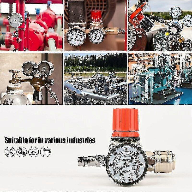 Compressed Air Pressure Reducer 1/4, European Standard Pressure Reducer ...