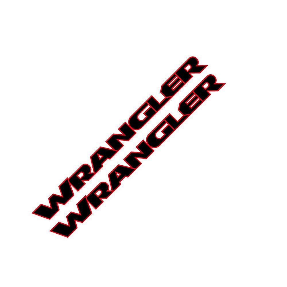 For Jeep Wrangler JK JL TJ Unlimited Car Hood Side Stickers Motor DIY ...