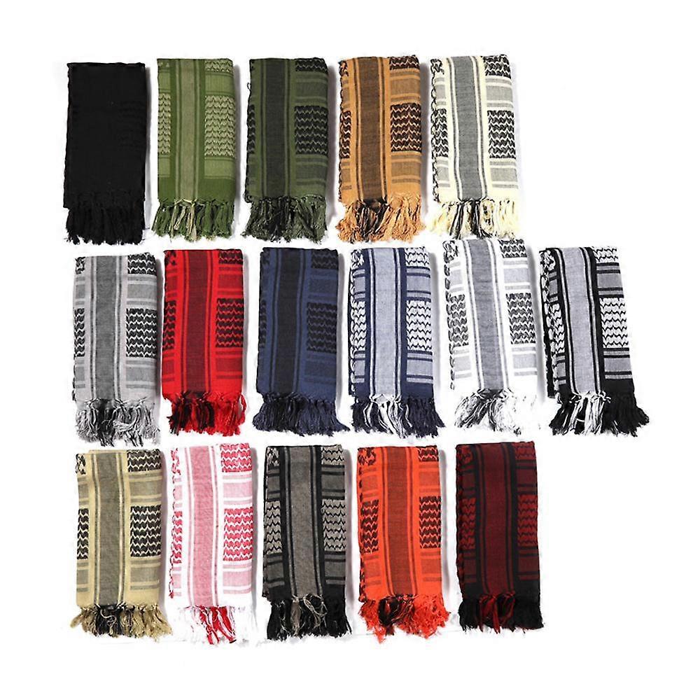 Military Shemagh Tactical Scarf Cotton Keffiyeh Desert Head Neck Arab ...