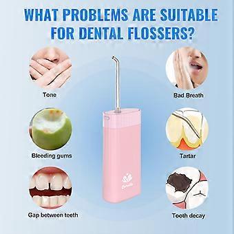 Caredite Potable Water Flosser, Cordless Oral Irrigator, 140Ml Water ...
