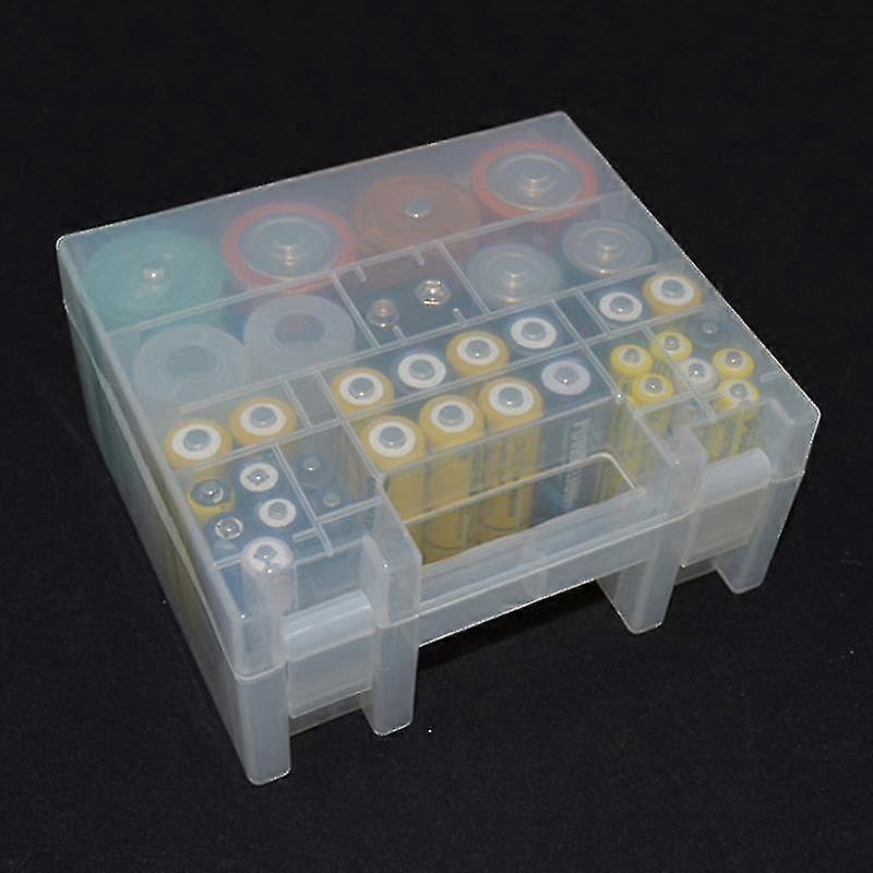 Plastic Battery Storage Box Case Holder Container Organizer For Aa Aaa ...