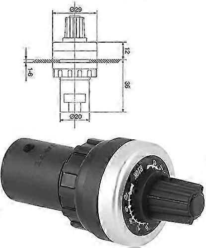 Panel Mount Potentiometer LA42DWQ - 10K Rotary Potentiometer | Fruugo UK