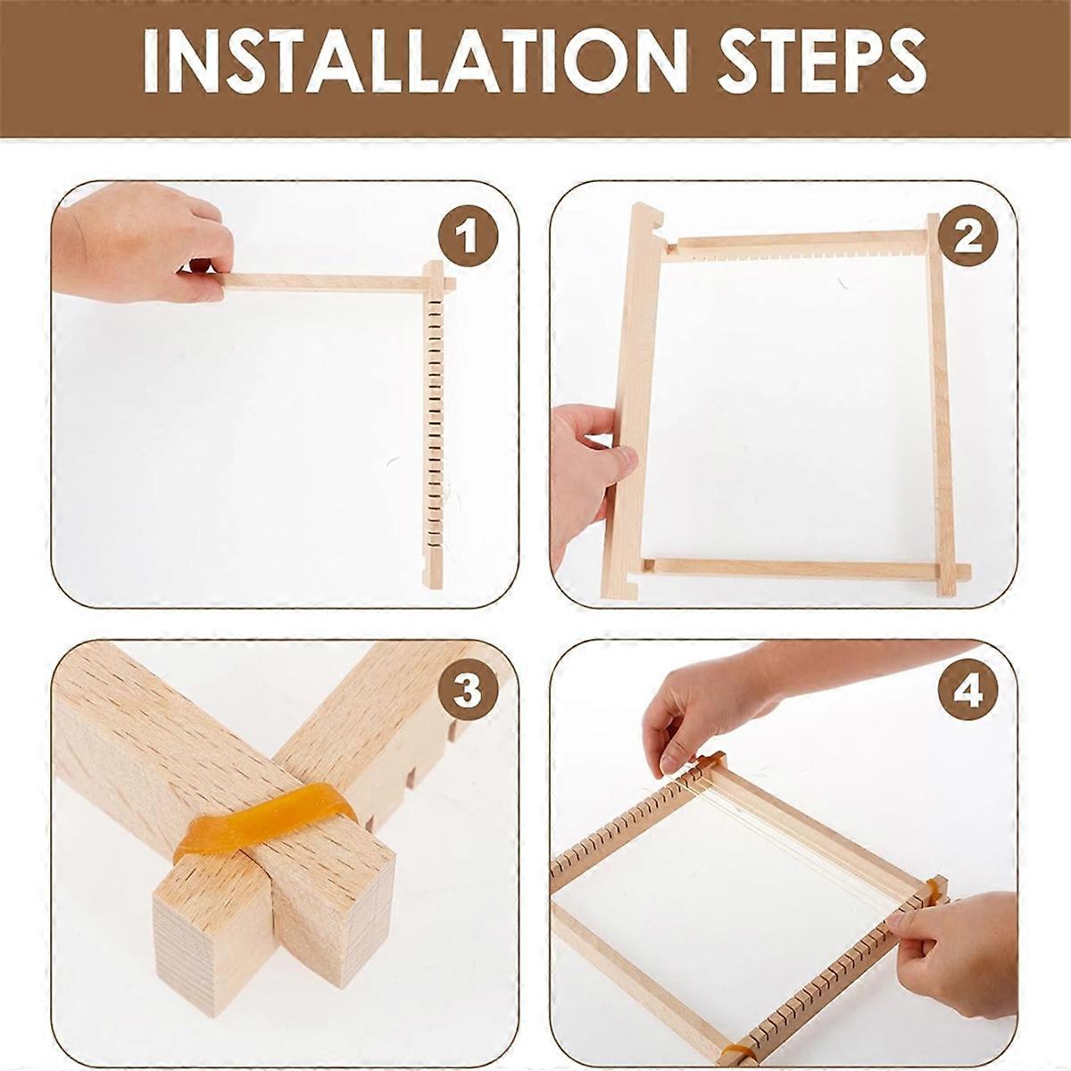 Wooden Weaving Frame Kit, Turdy Wooden Tapestry Frame, Handcraft ...