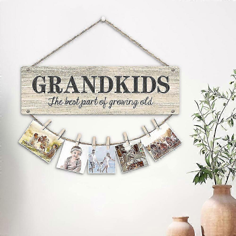 Photo Frames Collage Photo Wooden Hanging Picture Display Board Wall ...