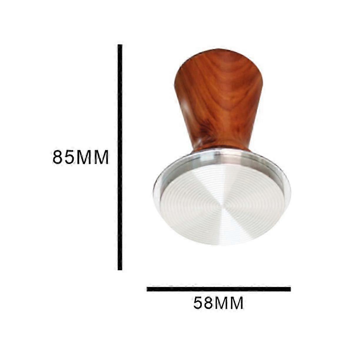 58mm Coffee Tamper Wooden Handle Barista Espresso Maker Grinder ...