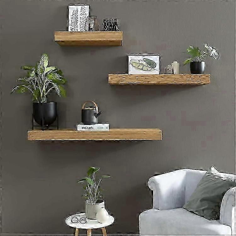 Hidden Storage Shelf Modern Minimalist Design Pine Wood Bedroom Office ...